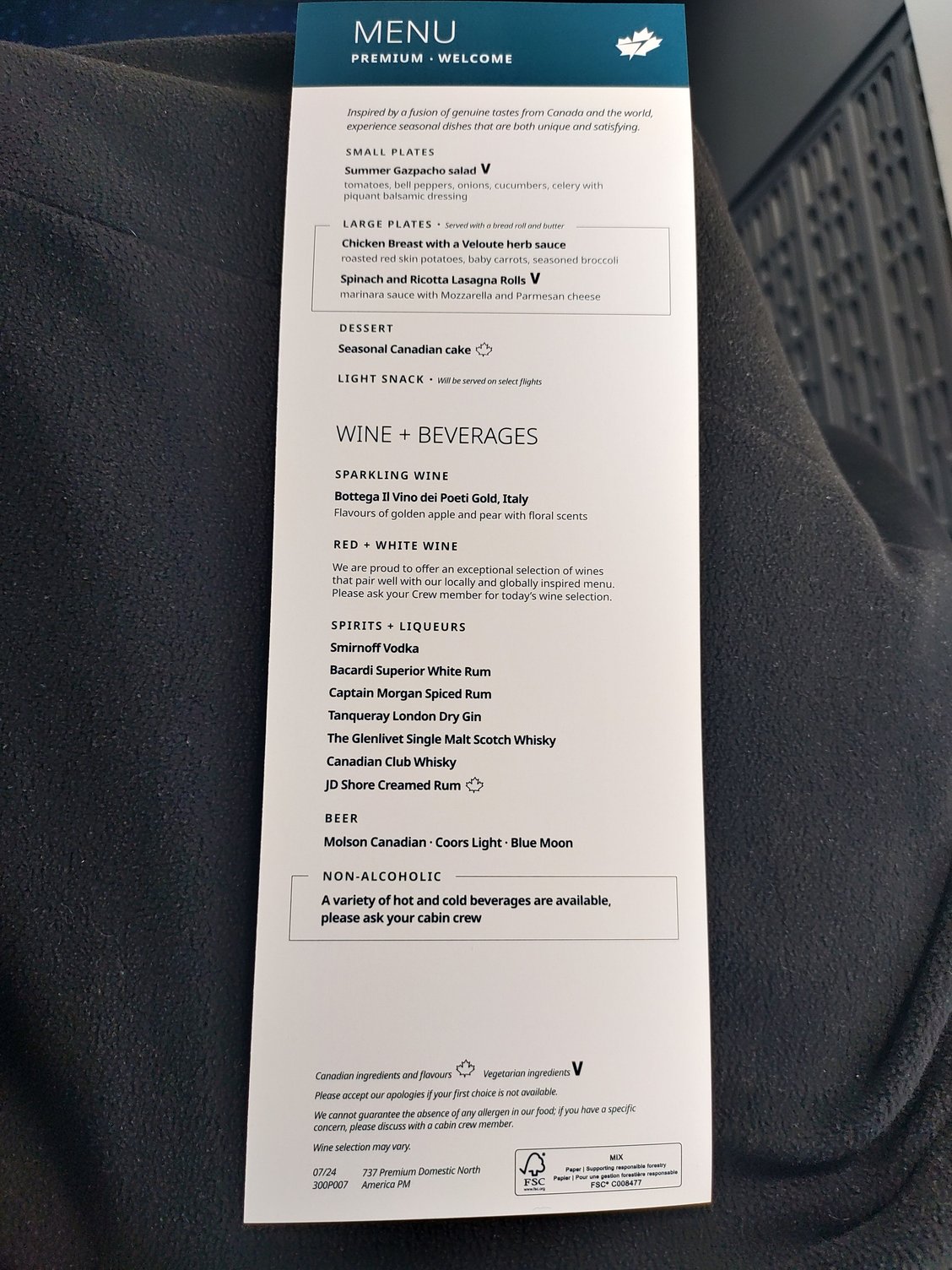 Meals on Westjet flights in J, W, and Y cabins - Page 24 - FlyerTalk Forums