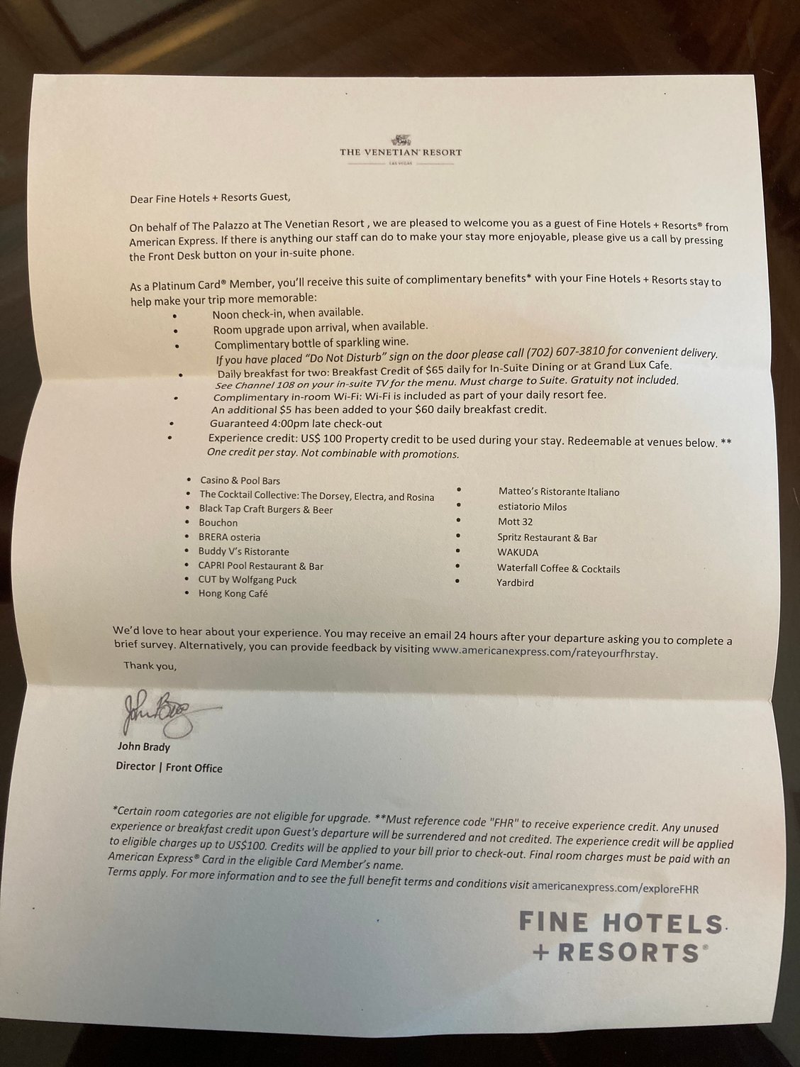 FHR Experience Las Vegas Hotels only (2020 - 2023) - Page 55 ...
