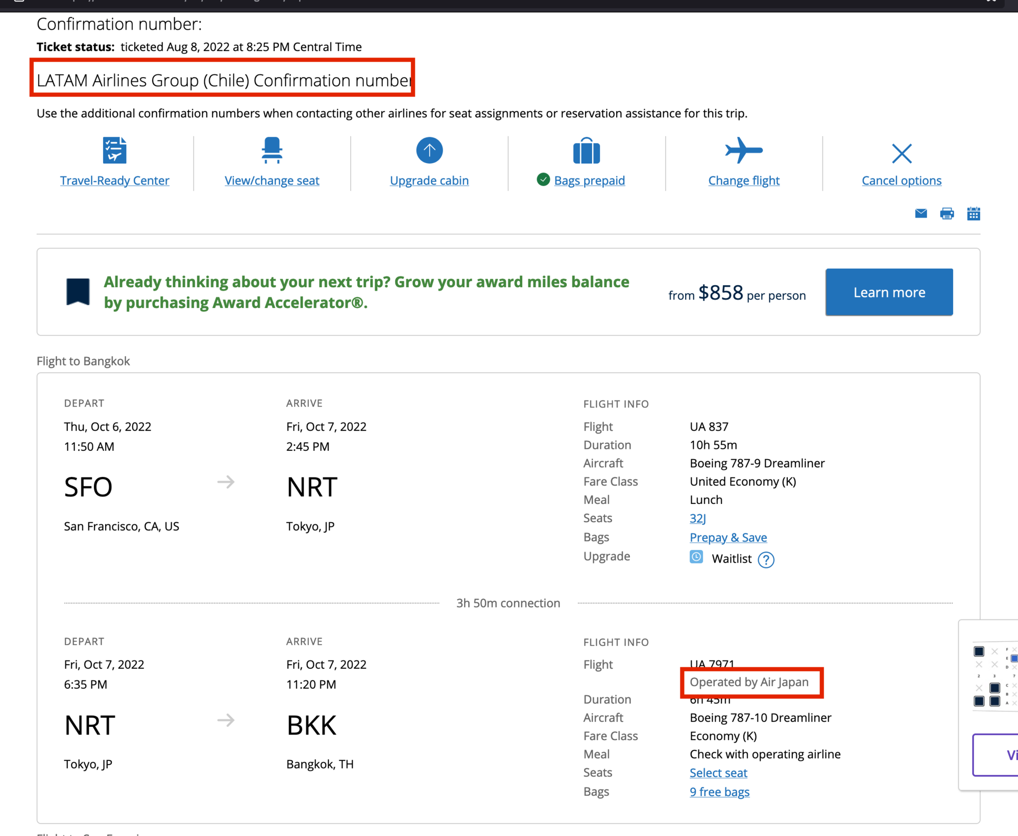 UA showing random *A partner PNR when not using that partner? ( display error?) - FlyerTalk Forums