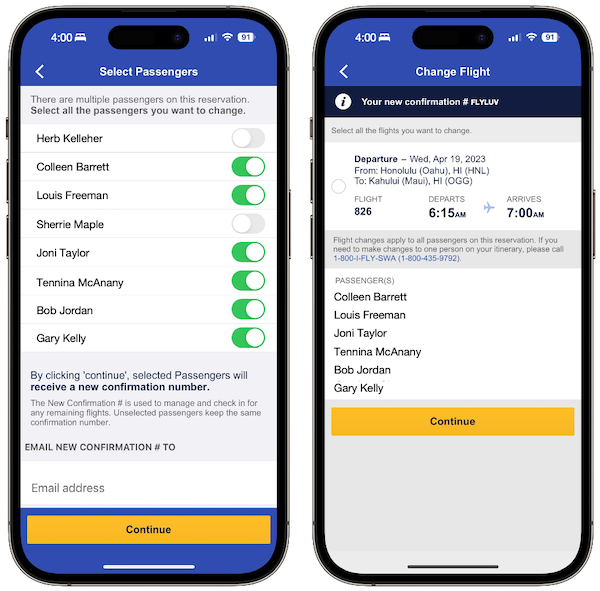 Split a Booking during Change now available - FlyerTalk Forums