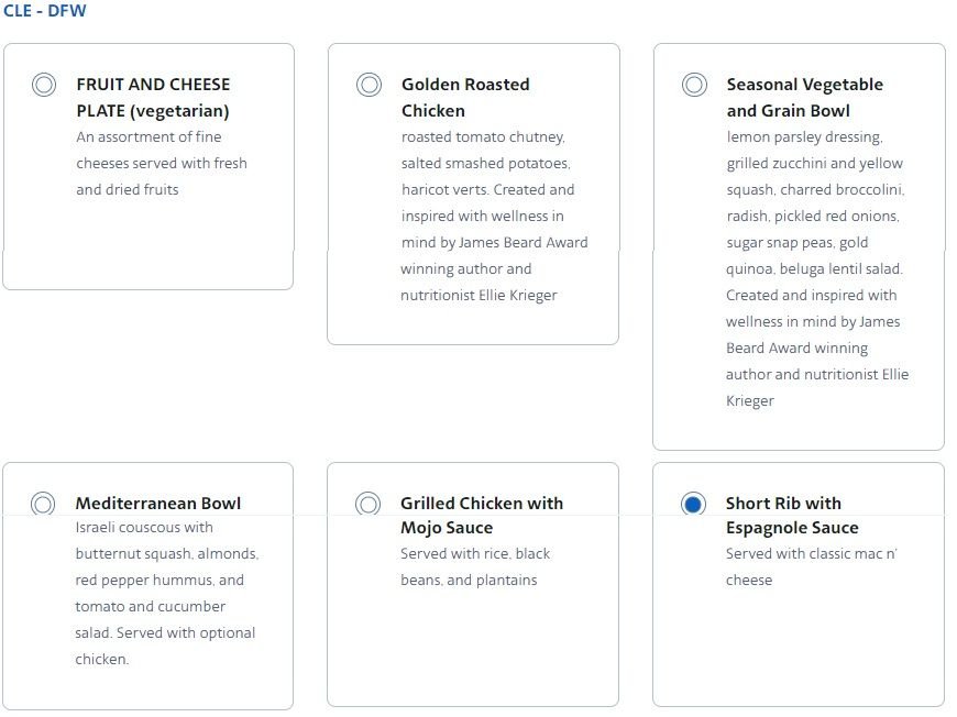 2024 AA Domestic Meal / Meals - menu / photos / etc. (master thread ...