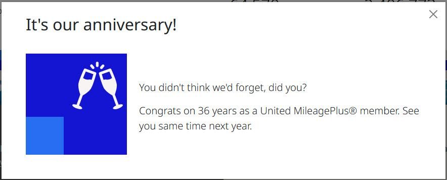 MileagePlus Membership Happy Anniversary Messages - Page 15 - FlyerTalk ...