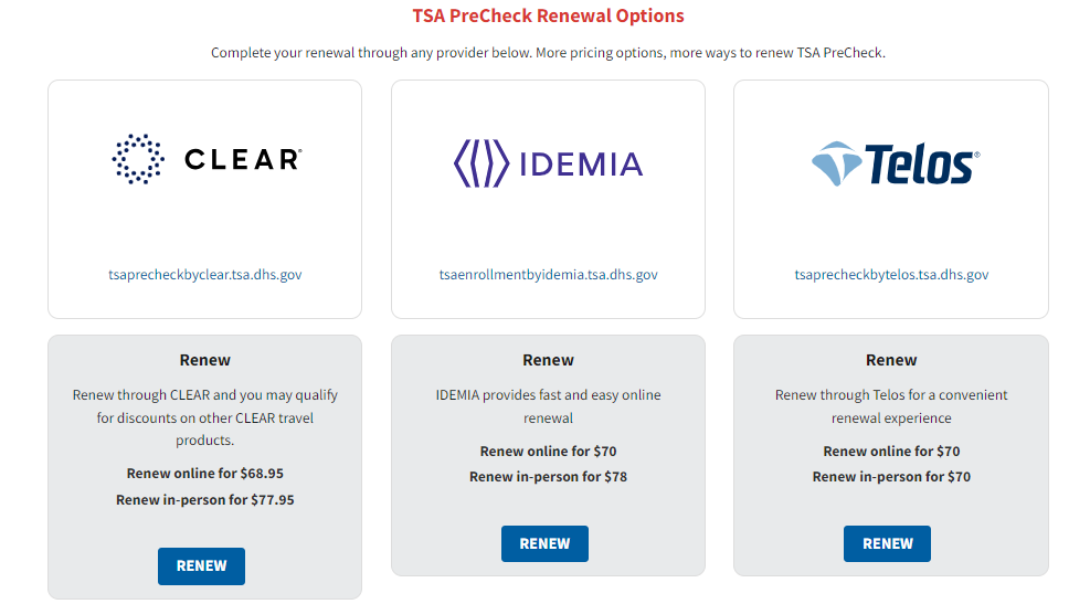 TSA PreCheck Applications/Renewals Information, Experiences and ...