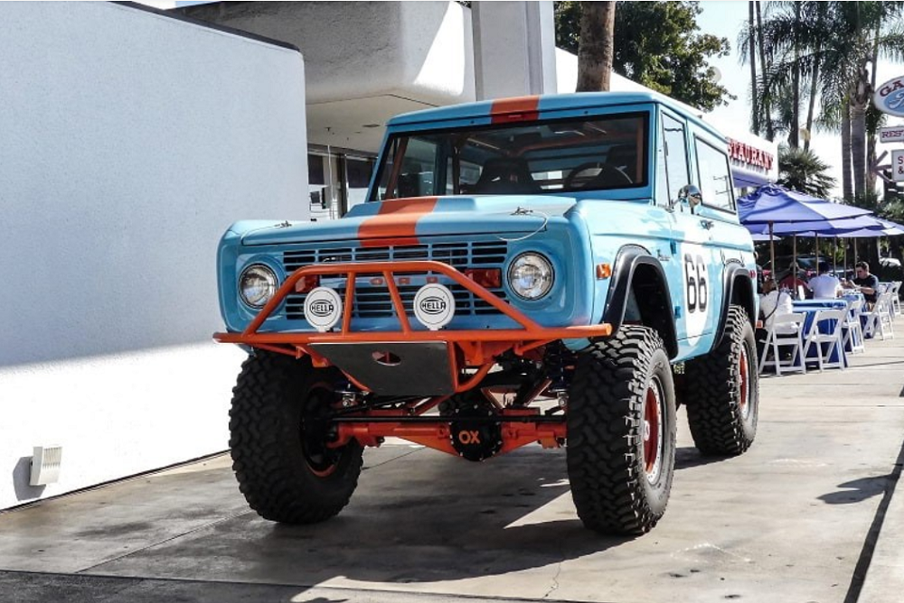 Bronco in Gulf livery at Galpin Show - Ford Truck Enthusiasts Forums