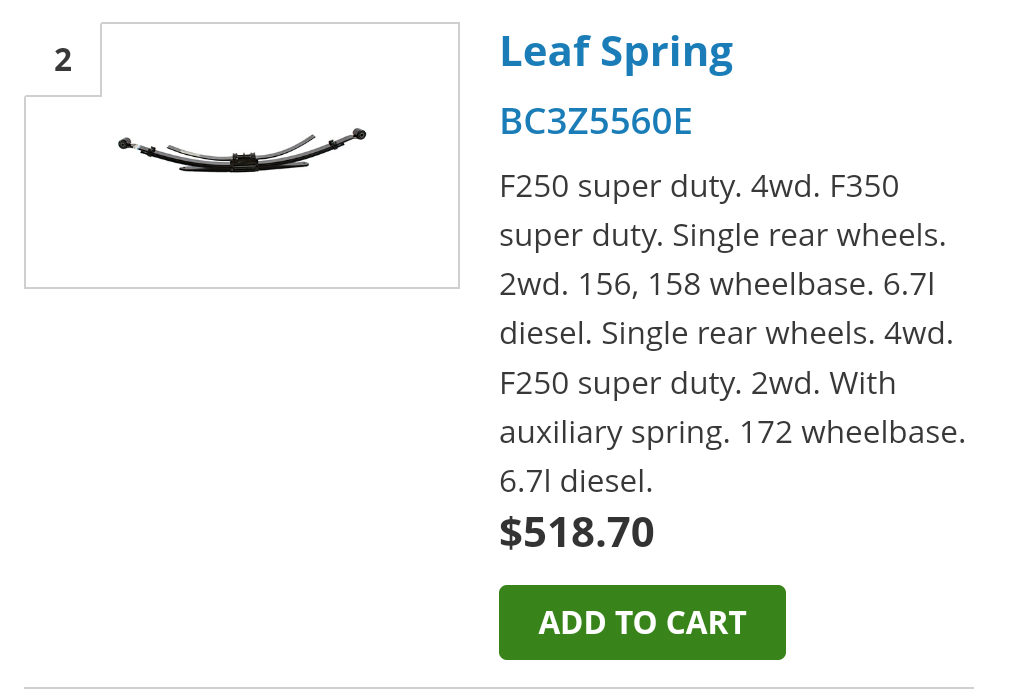 Rear Spring Code? - Ford Truck Enthusiasts Forums