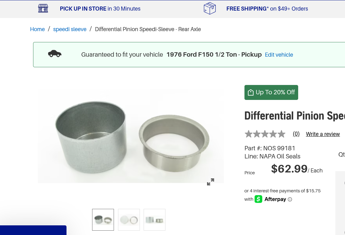 Pinion (flange?) yoke - Ford Truck Enthusiasts Forums