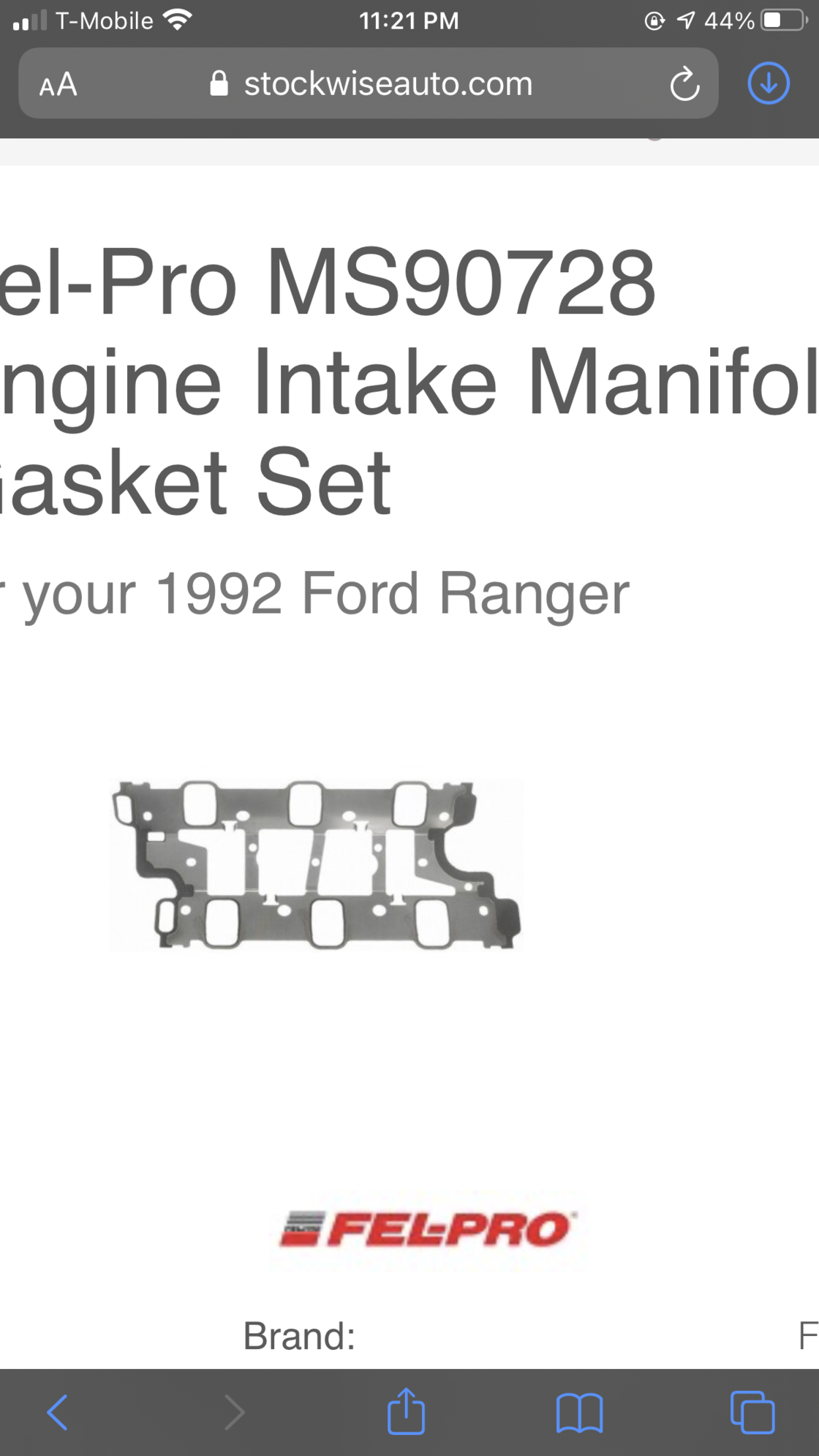 1992 Ford Ranger 4.0 OHV Lower Intake Manifold Replacement - Ford Truck ...