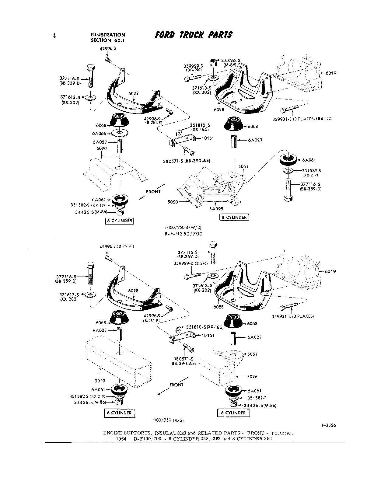64 223 Motor Mount Replacement - Ford Truck Enthusiasts Forums