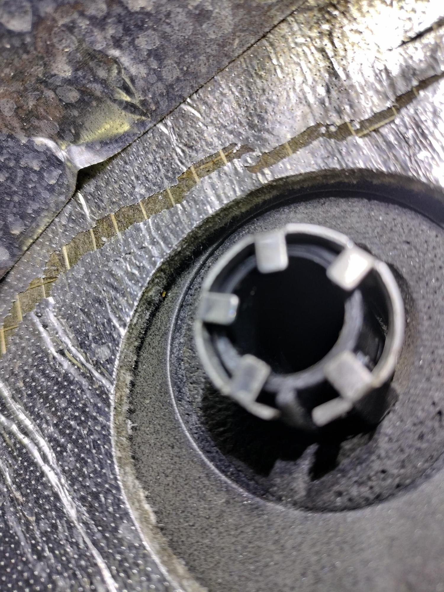 2023 F-250 hole in firewall to pass through backup camera wire - Ford ...