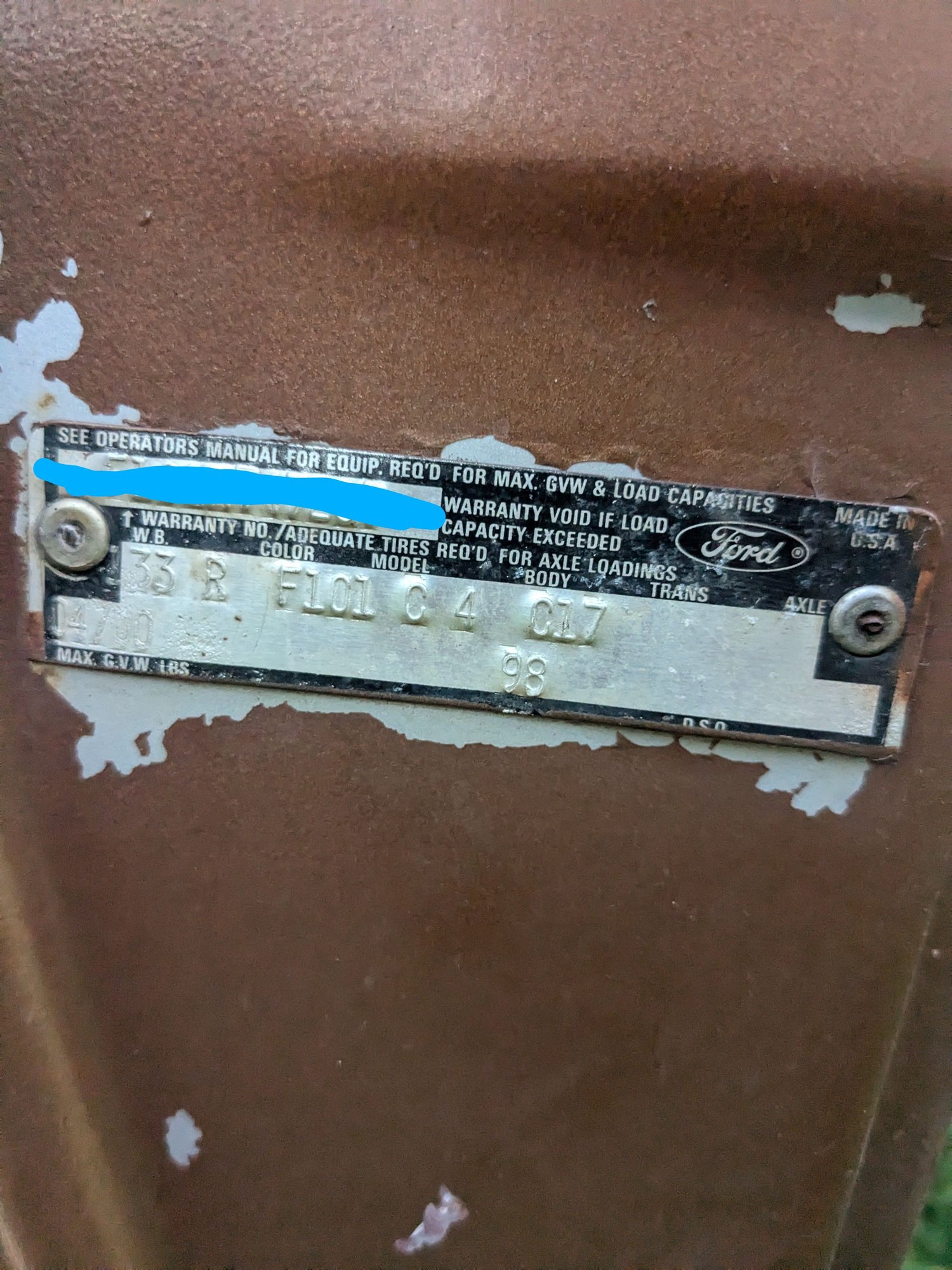 Truck interior Trim code not listed for my 74 - Ford Truck Enthusiasts ...