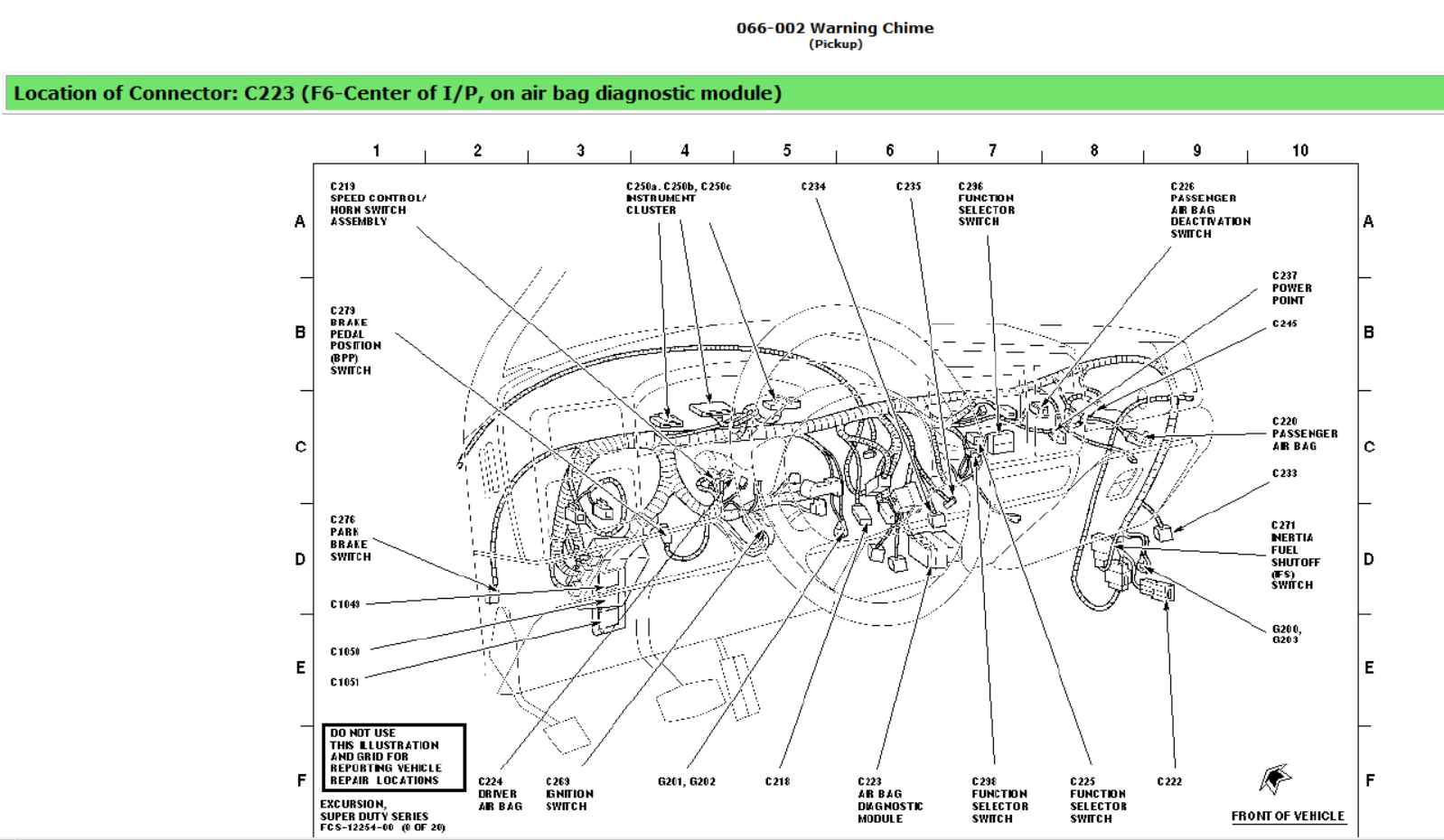 Right Rear Door Ajar Switch Splice 204 Location - Ford Truck ...