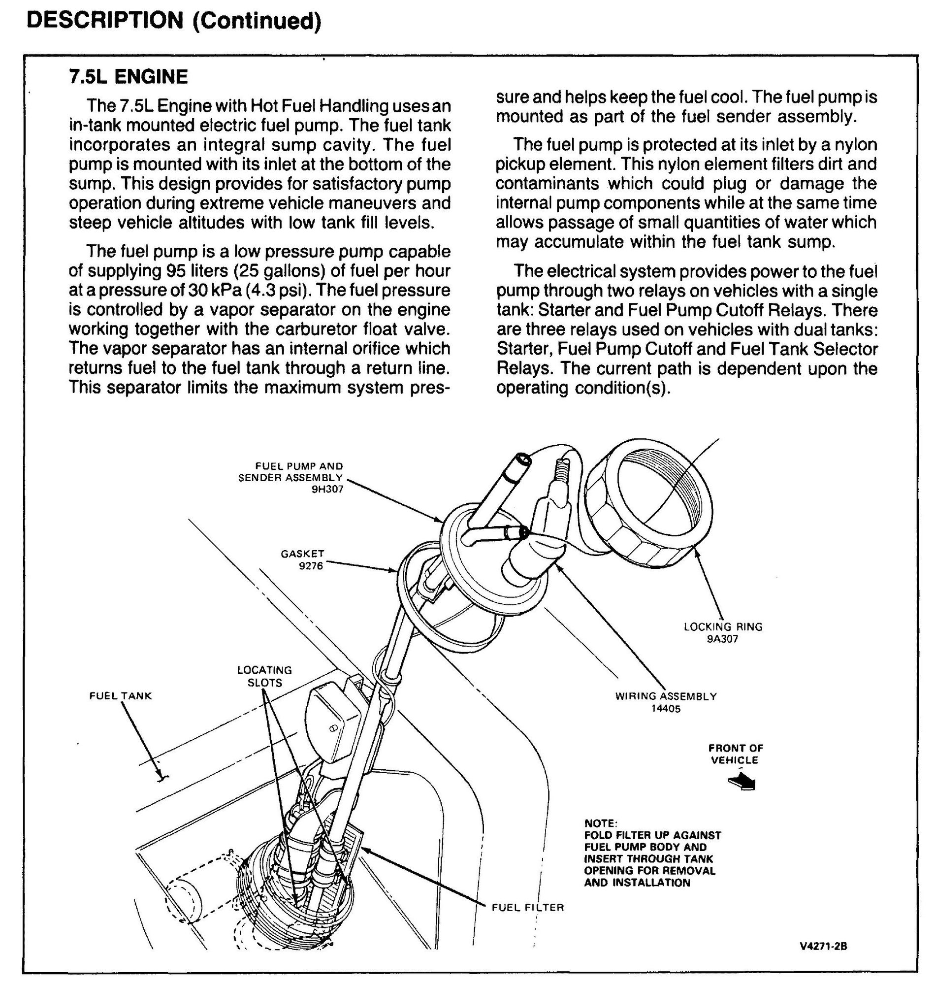 1987 Tioga motorhome with a e3500 fuel pump won't get power when I turn ...