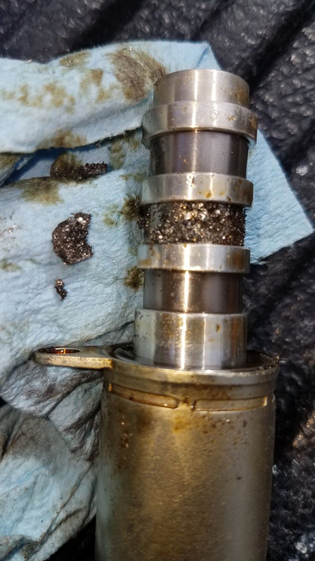 05 F150 5.4 3 valve with aluminum shavings in the VCT solenoid screen ...