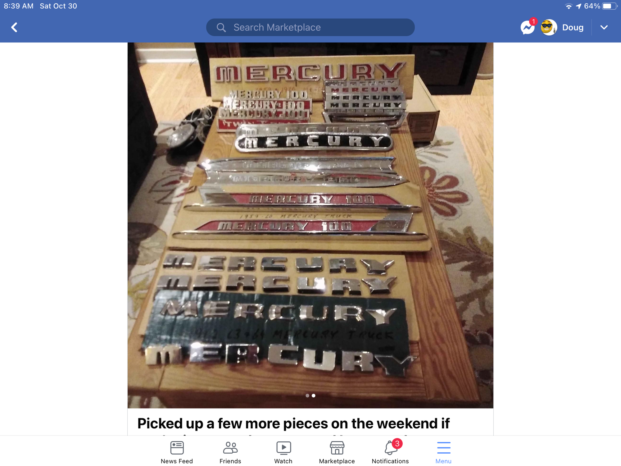 Need '56 Mercury Hood Letters - Ford Truck Enthusiasts Forums