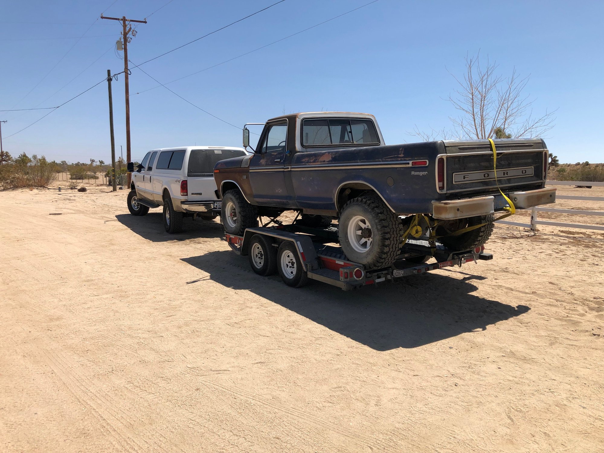 Dentside F250 on a Uhaul Trailer? YES. - Ford Truck Enthusiasts Forums