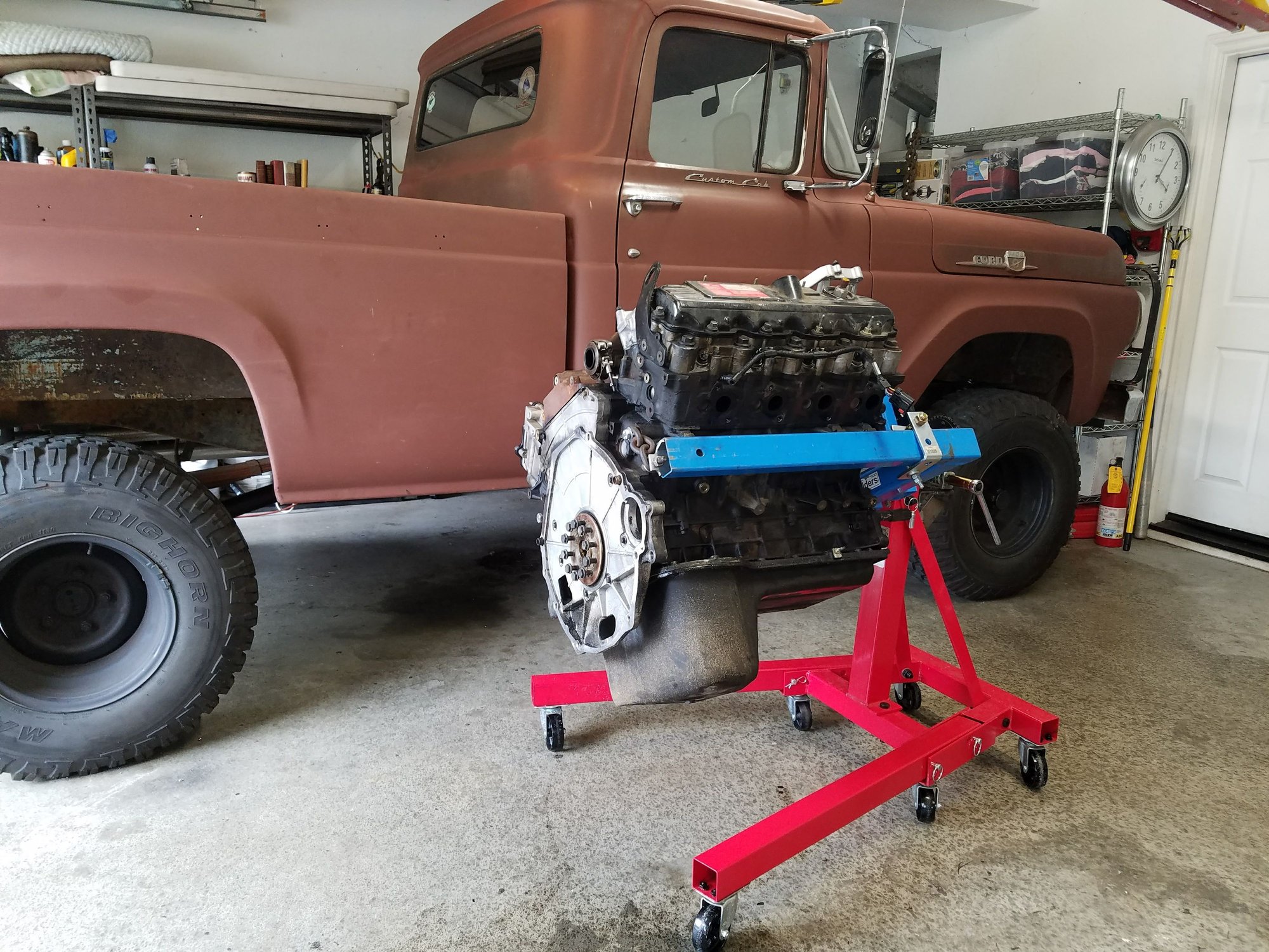 My 1 Ton Harbor Freight Engine Stand upgrade and some questions - Ford ...