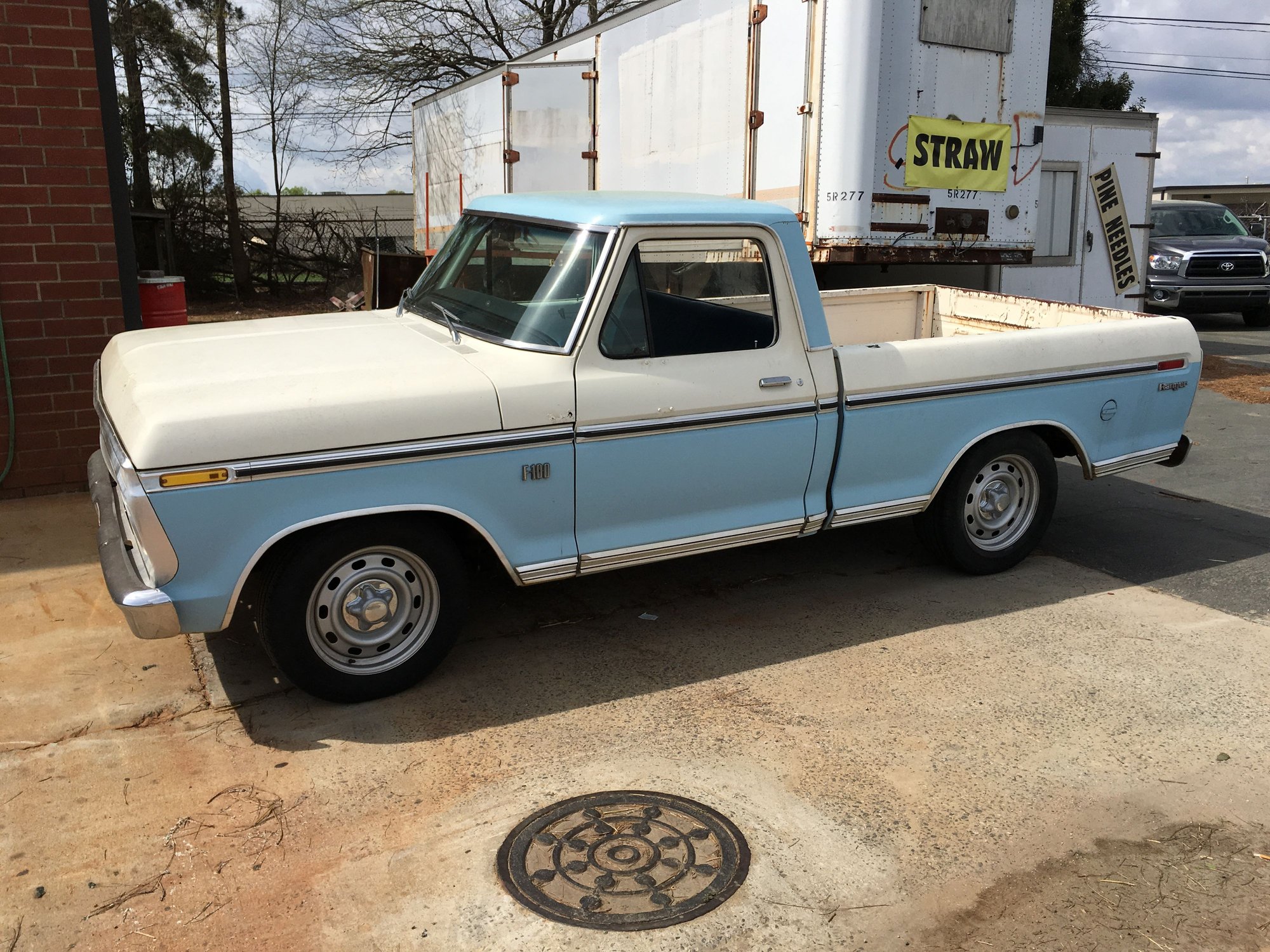 f100 with Dodge steel wheels 17" with ford caps - Ford Truck ...
