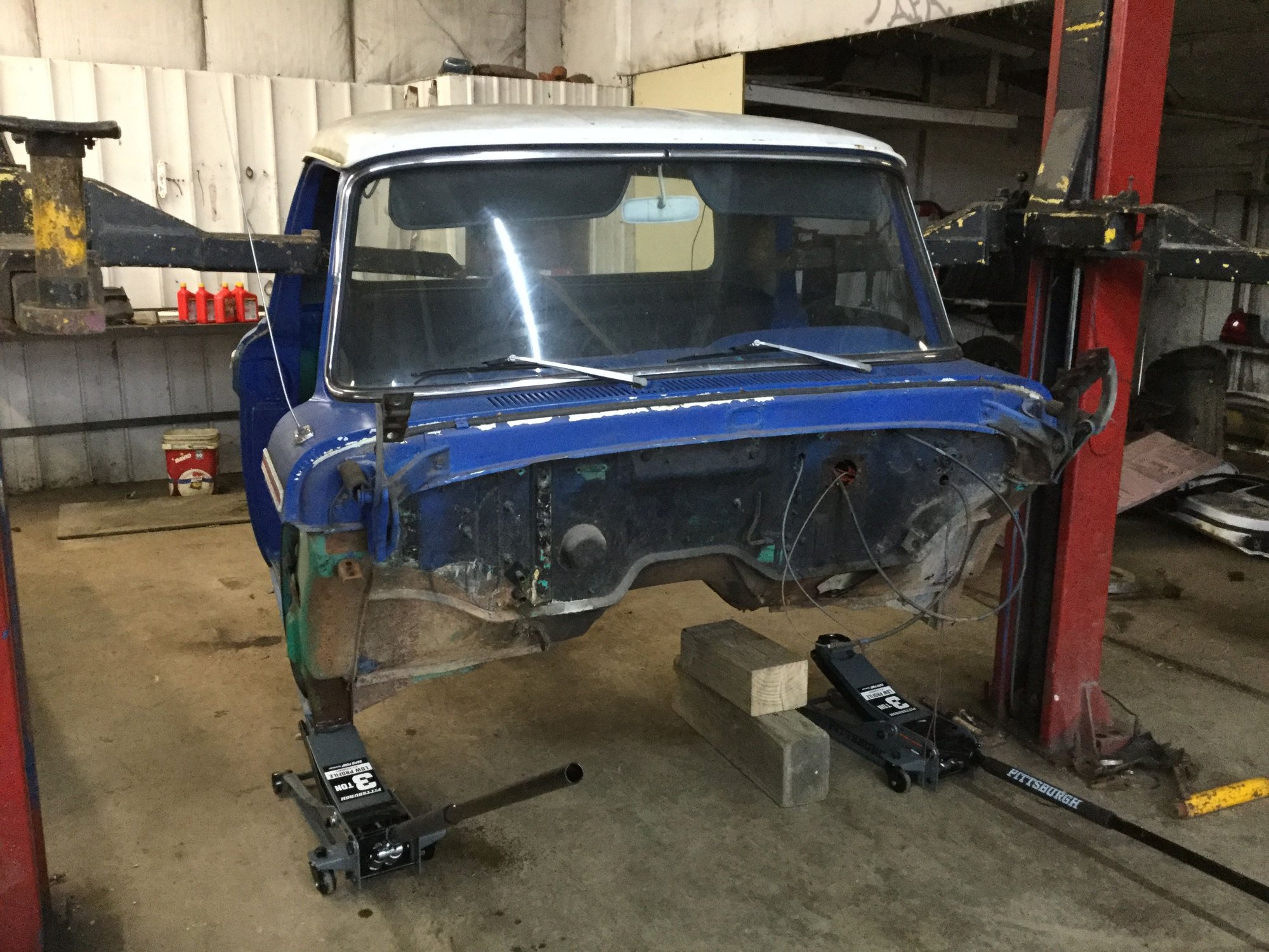 1964 F100 Grand Marquis (Crown Vic) Frame Swap - Ford Truck Enthusiasts ...