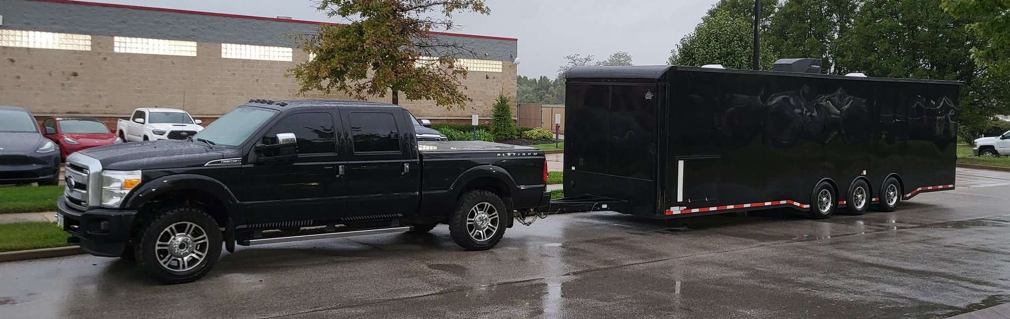 Enclosed race trailer towing - Ford Truck Enthusiasts Forums
