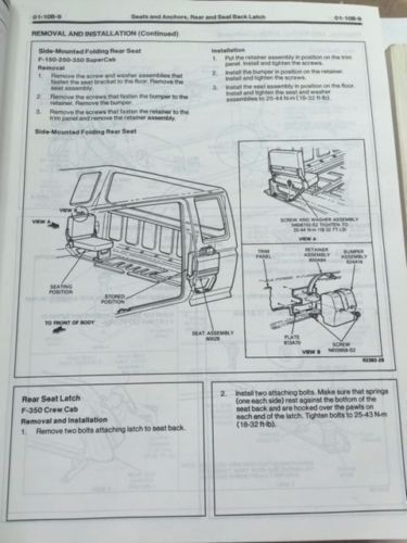 1992 Ford F150 F250 F350 BRONCO, SUPER DUTY, ECONOLINE Service Repair ...