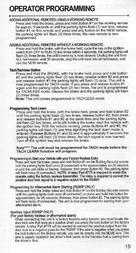 Bulldog RS82P Remote Start Issues - Ford Truck Enthusiasts Forums