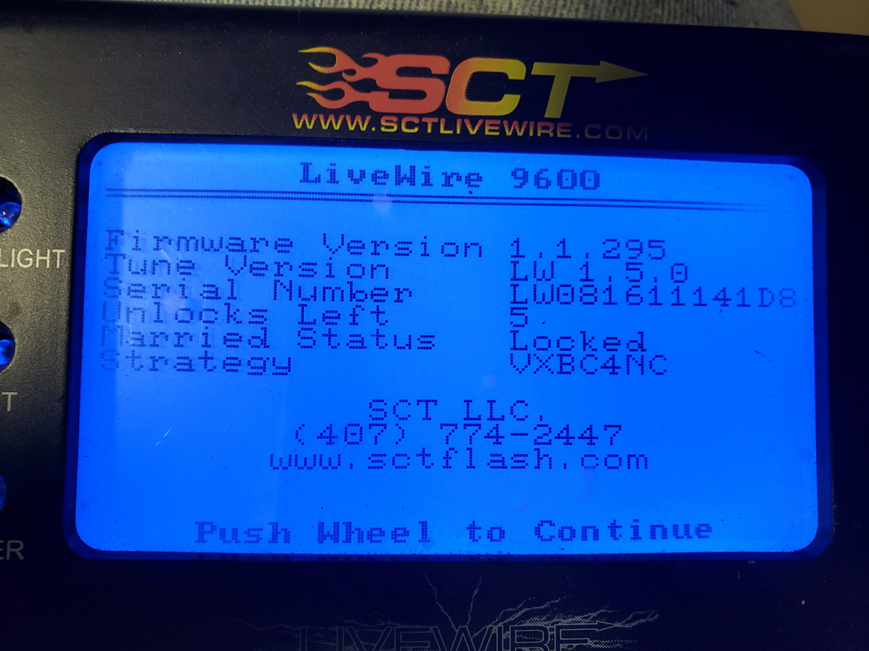 SCT Livewire 9600 - Ford Truck Enthusiasts Forums