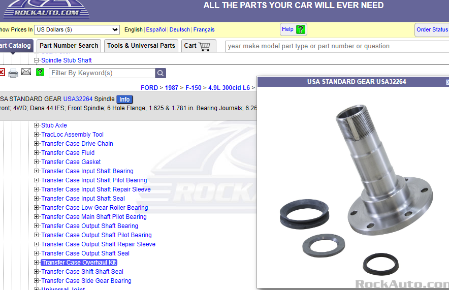 Front wheel spindle 4wd manual locking hubs - Ford Truck Enthusiasts Forums