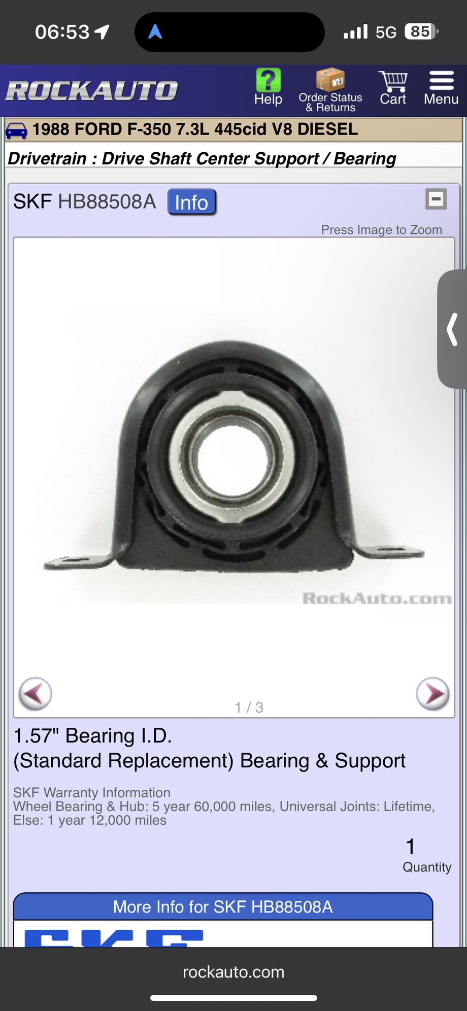 OBS two piece driveshaft vibration fix - Ford Truck Enthusiasts Forums