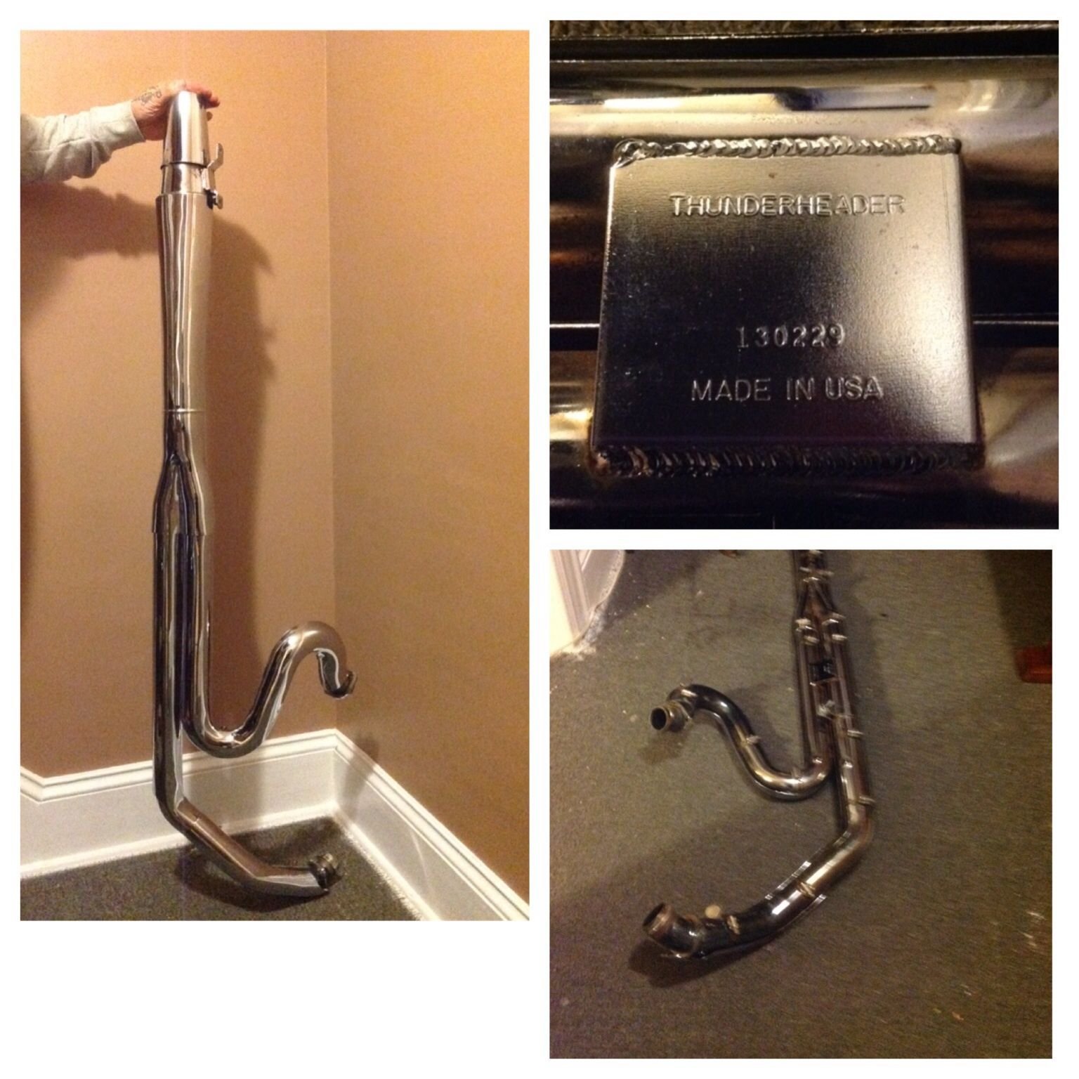 Thunderheader Exhaust Chrome W/Shields - Harley Davidson Forums