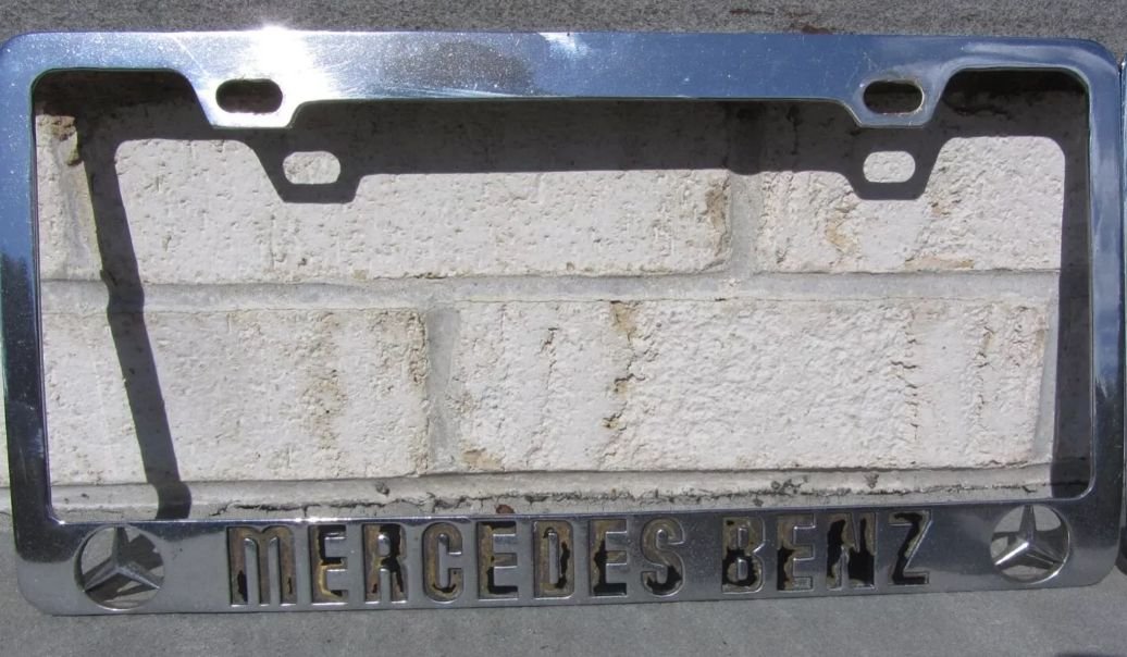 Vintage MB License Plate Frames -1970’s | Mercedes-Benz Forum