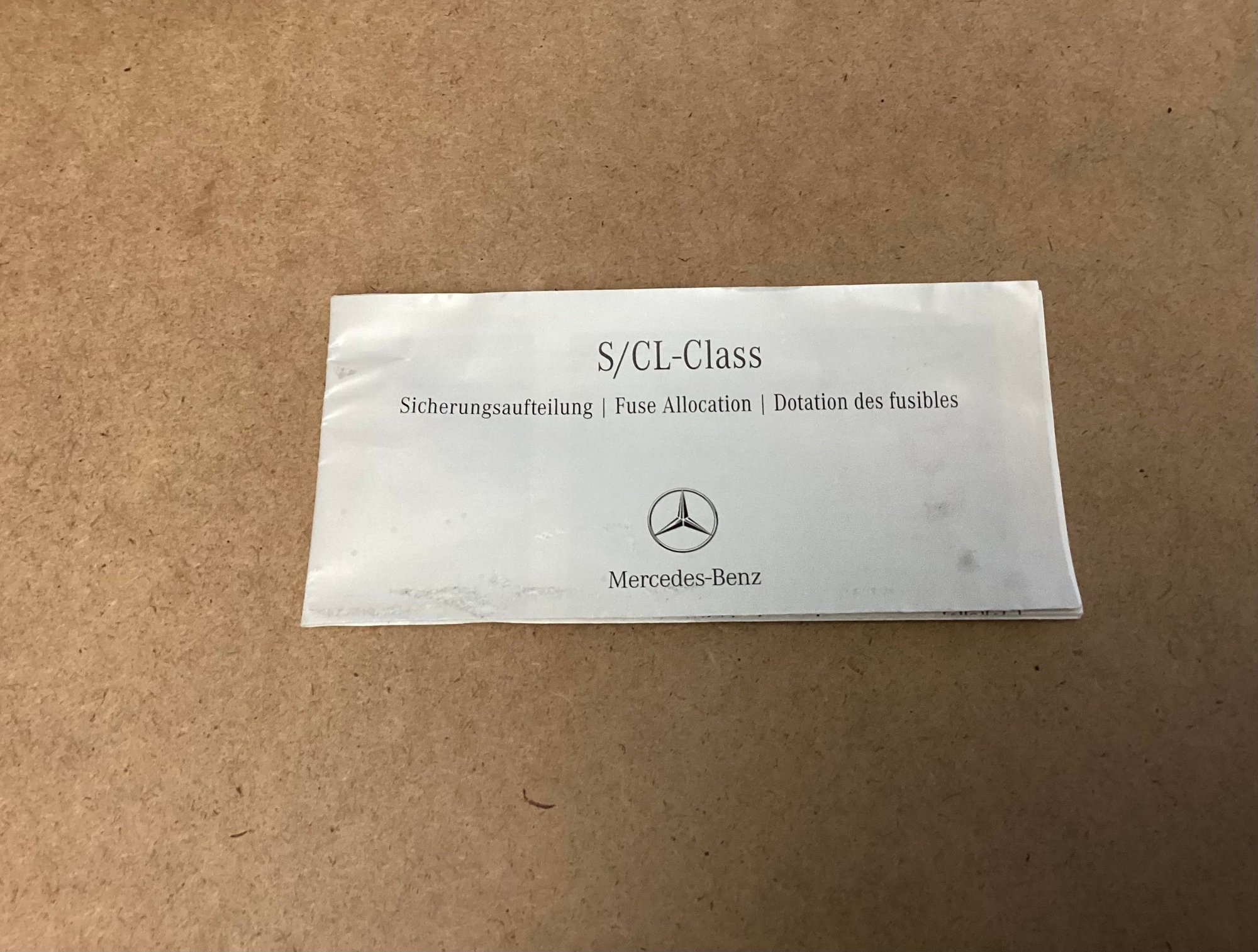 Factory Fuse Chart - MBWorld.org Forums