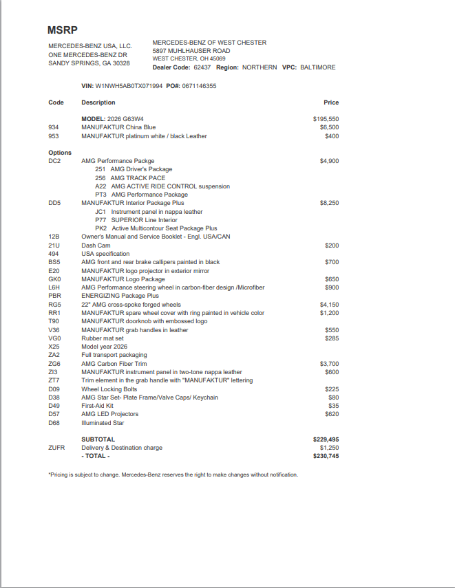 VPC & Delivery Questions?! - MBWorld.org Forums