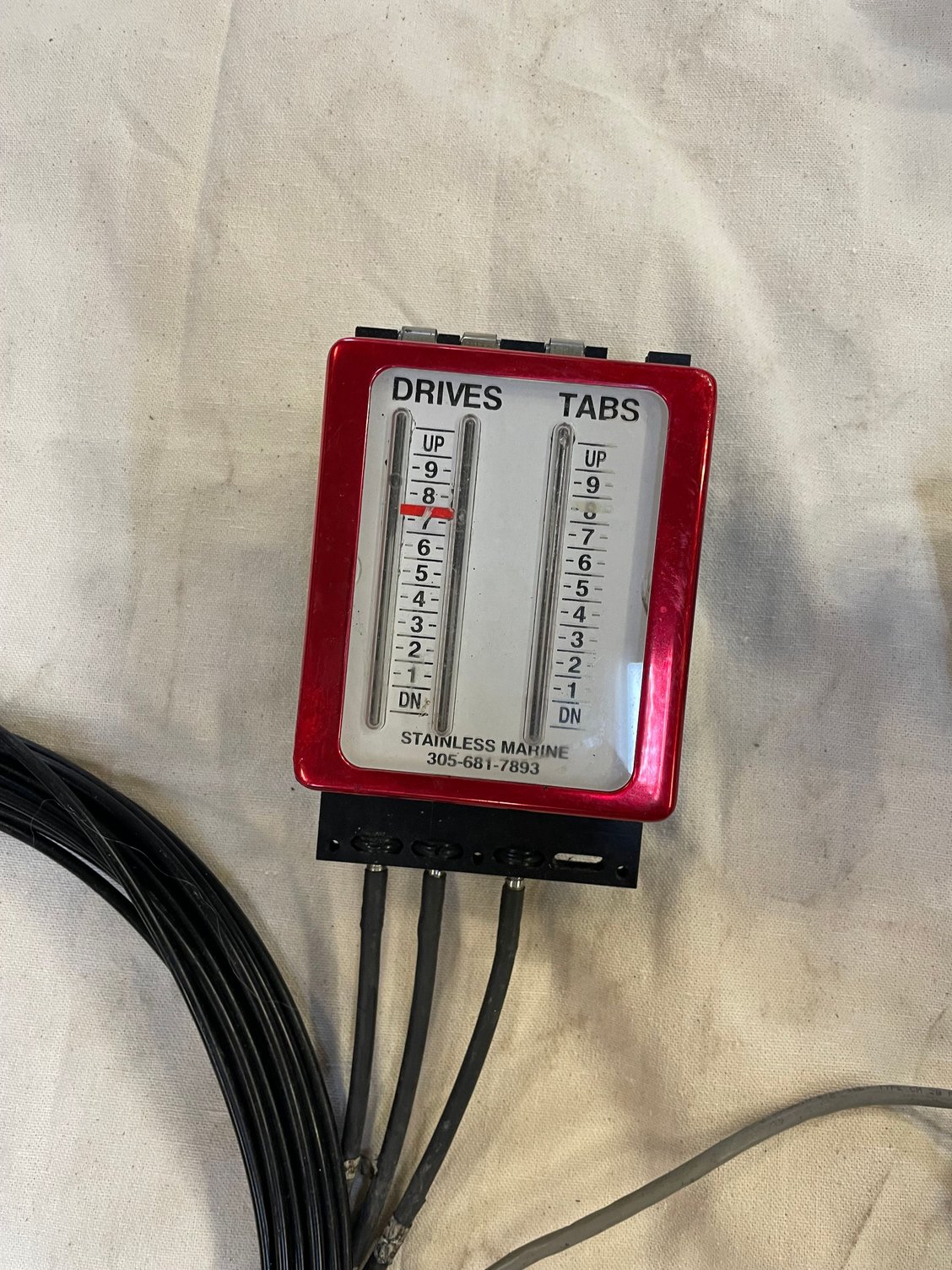 Stainless Marine drive/tab indicator - Offshoreonly.com
