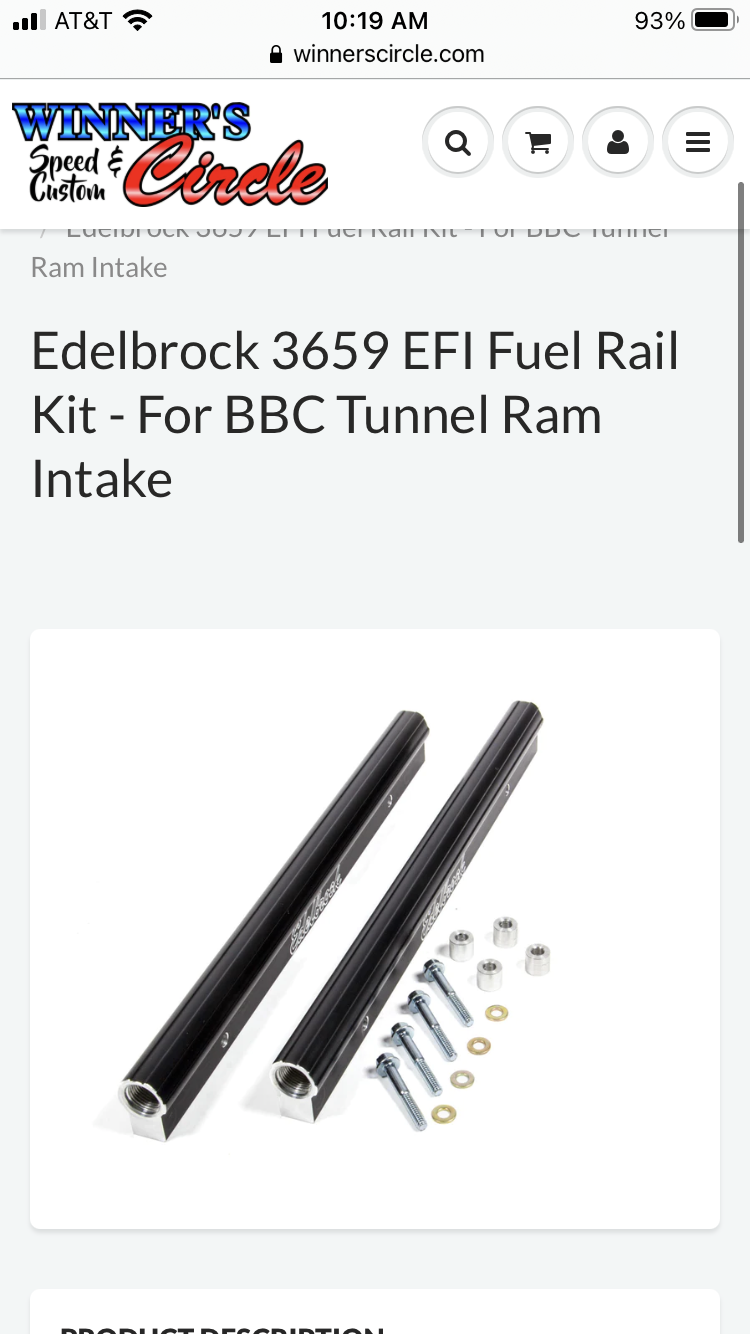 Edelbrock Pro-Flo XT EFI system BBC in a marine application - Page 9 ...