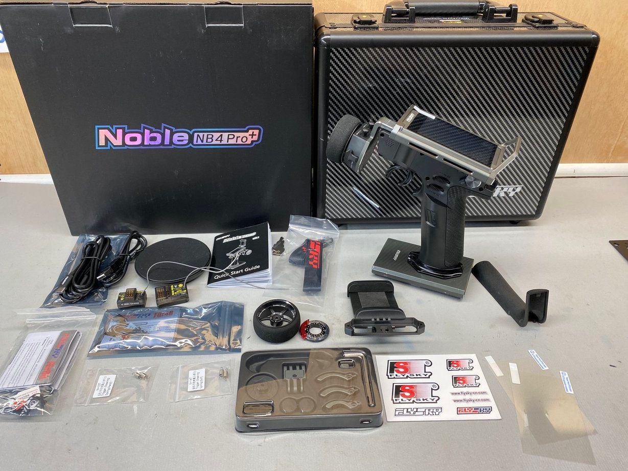 Flysky Noble NB4 Pro+ AFHDS3 18-Channel 2.4GHz Radio System w/FGr4B ...