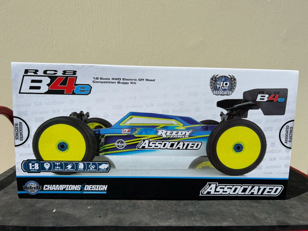 BNIN Team Associated RC8B4e Team 1/8 4WD Road Electric Buggy Kit + - R ...