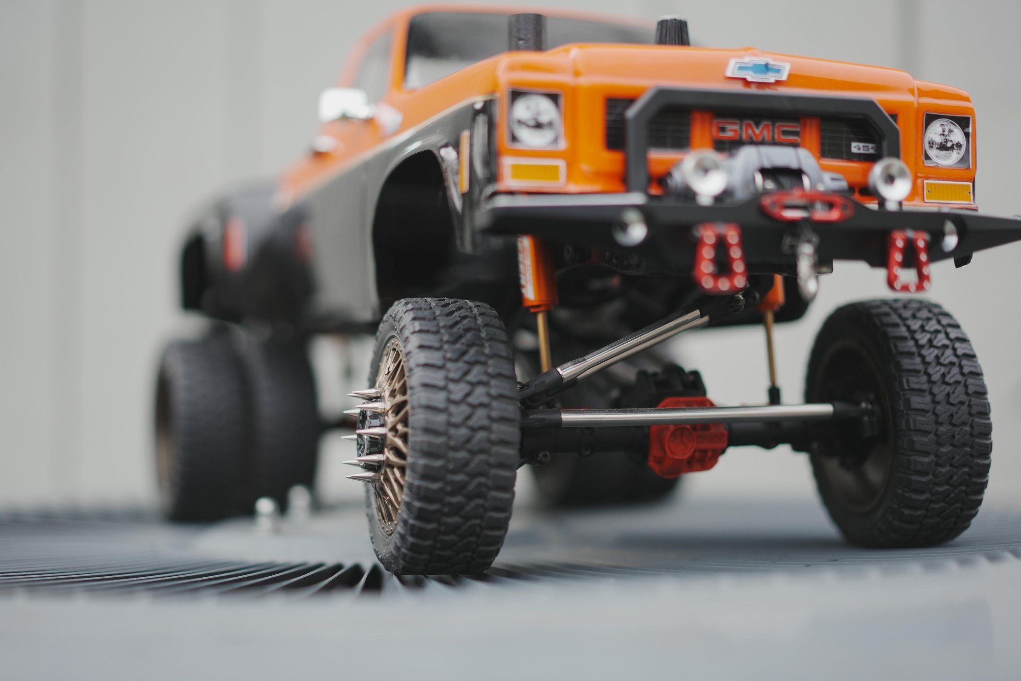 Custom Axial tow truck SCX10 build custom painted body winch metal ...
