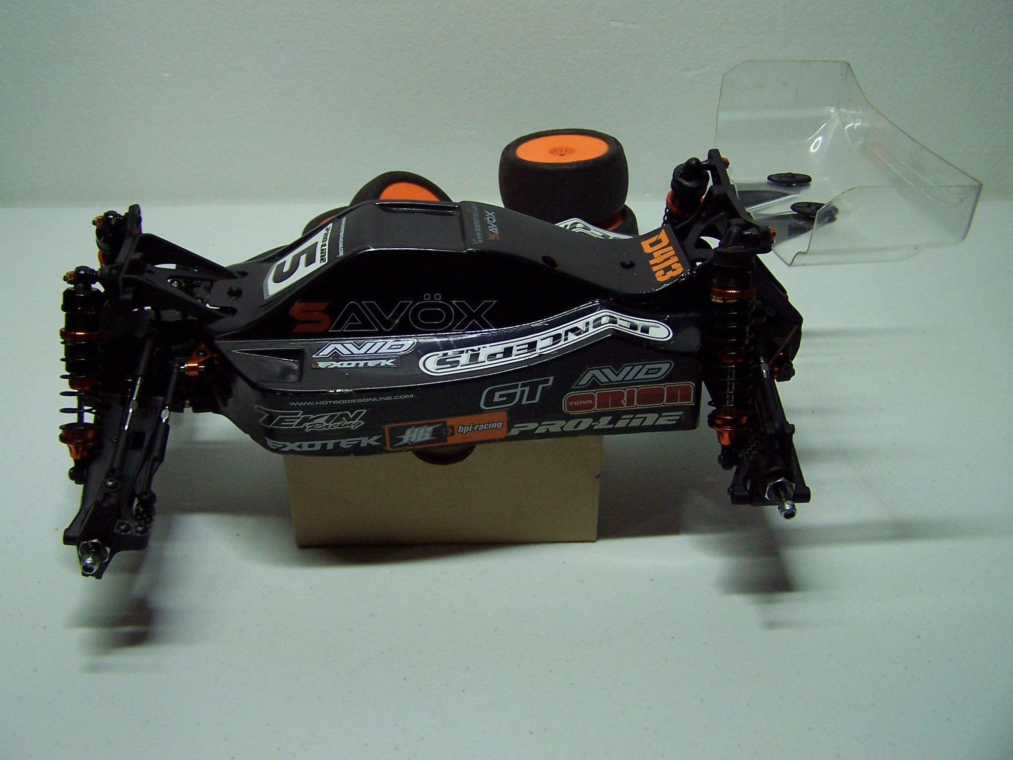 FS: HB D413 Roller w/wheels/tires/body and AVID/EXOTEK goodies - R/C ...