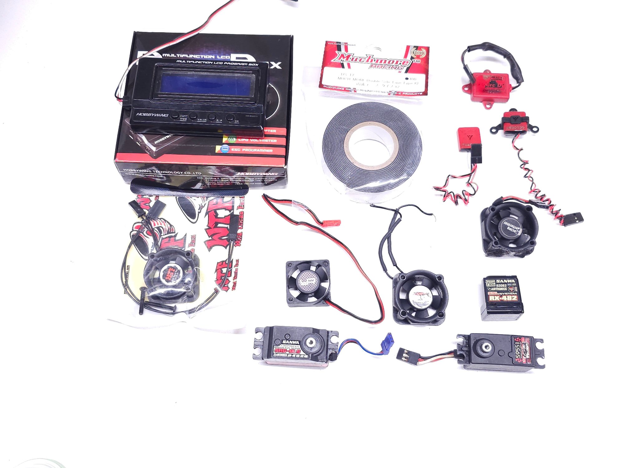 Sanwa Servo, my laps transponders, Sanwa receiver, motor fans, and EAM 4200 mah ULCG - R/C Tech ...