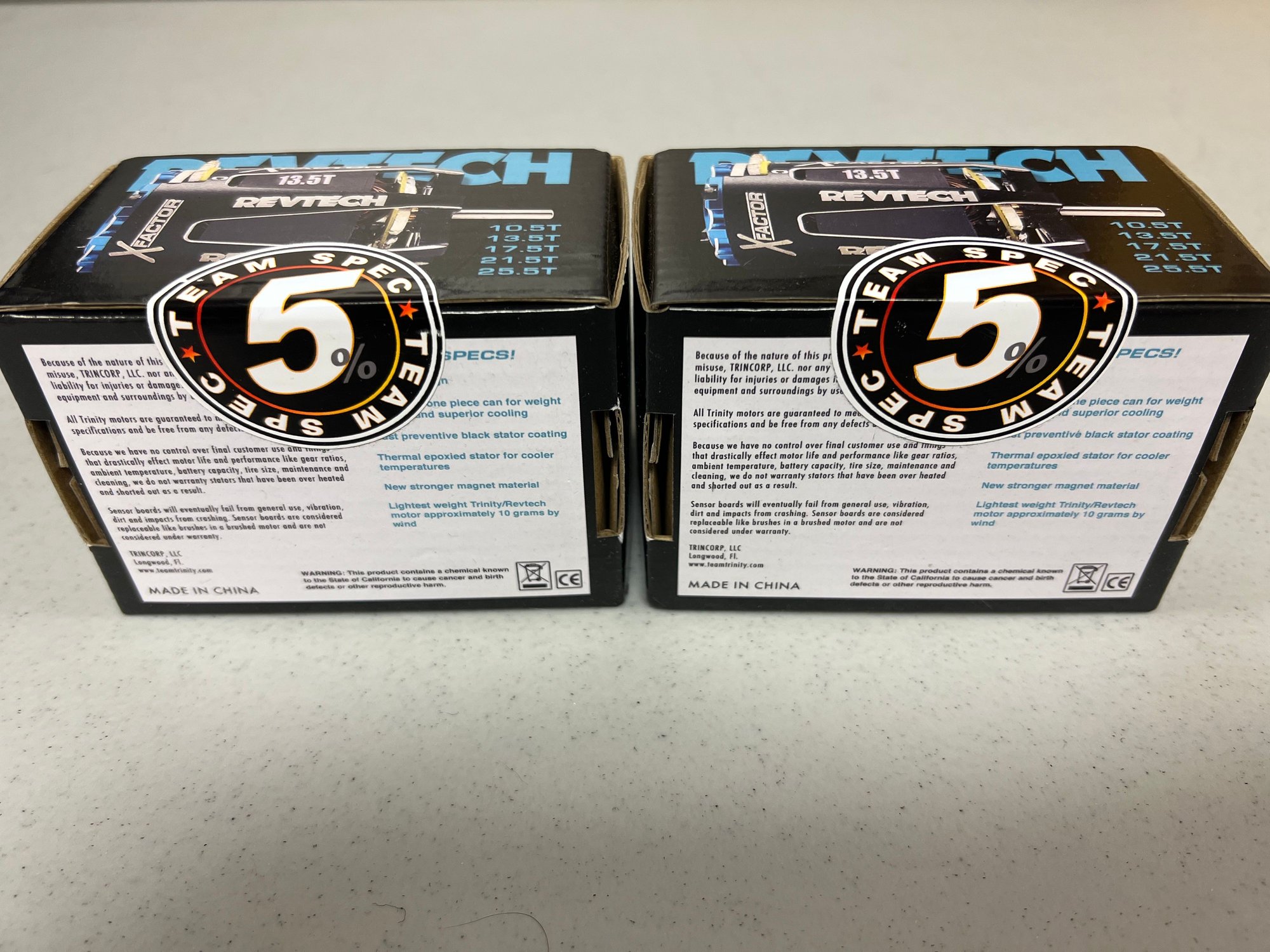 Trinity Revtech X-Factor 17.5 Team Spec 5% Motors NIP - R/C Tech Forums