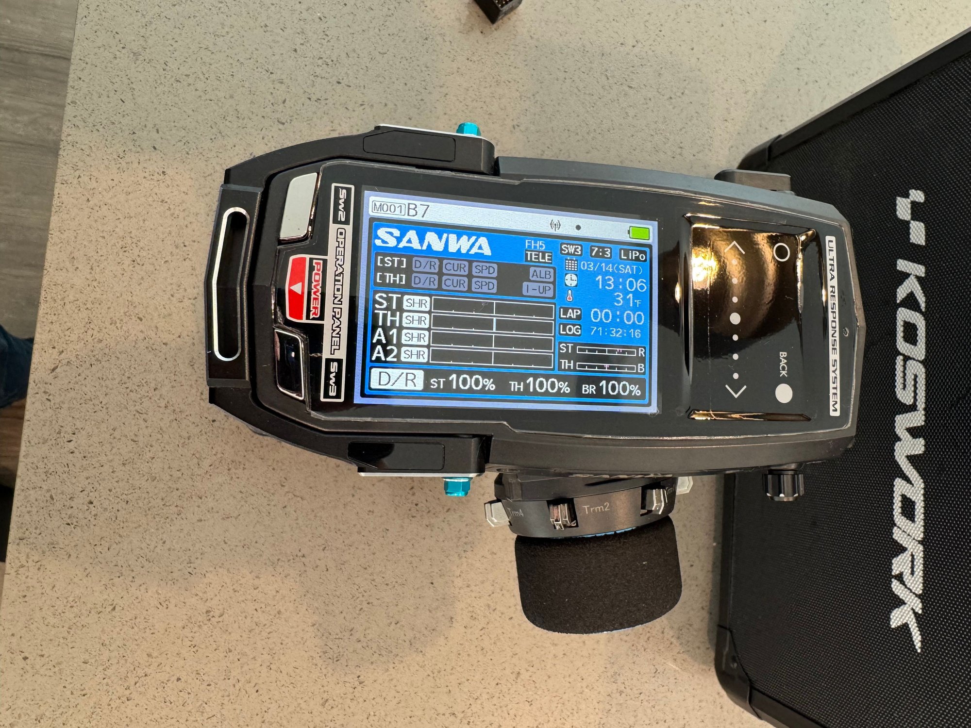 Sanwa M17 Radio W/ RX-492i Reciever and Koswork Case - R/C Tech Forums