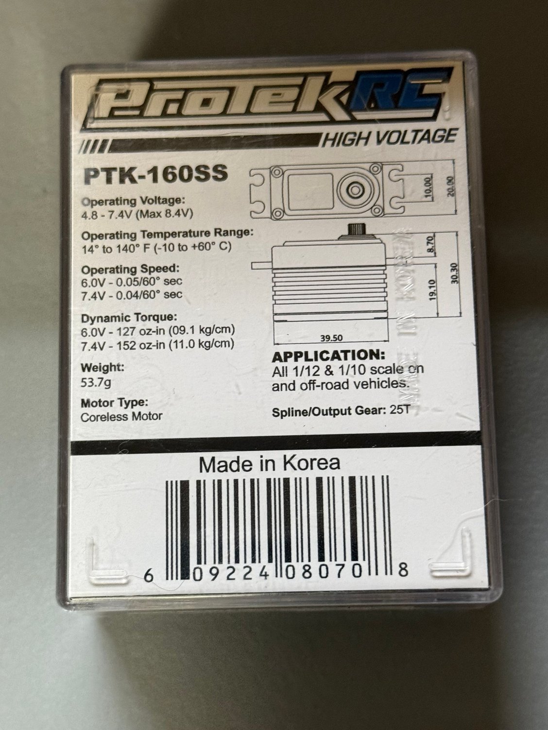 ProTek 160ss Servo brand new - R/C Tech Forums