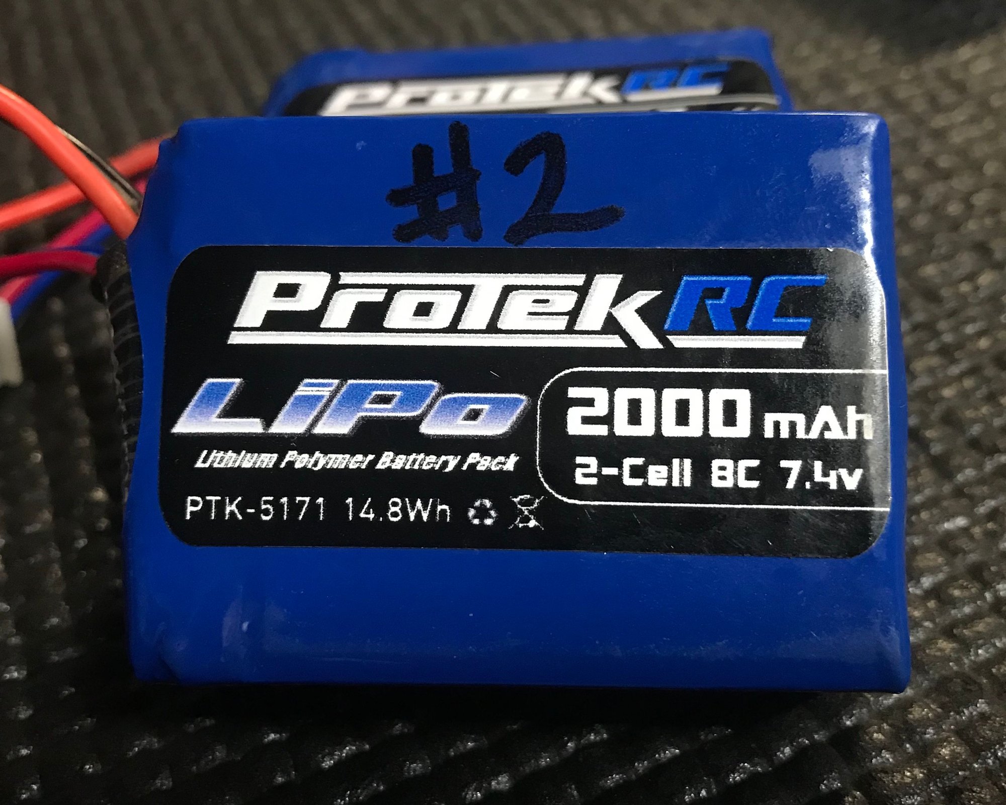 3x ProTek Receiver Battery Pack (7.4V/2000mAh) 1/8 Buggy Truggy - R/C ...