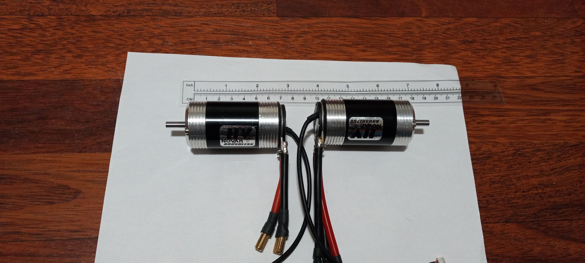 My 120A and 240A brushless ESCs and the first capacitor banks for them ...