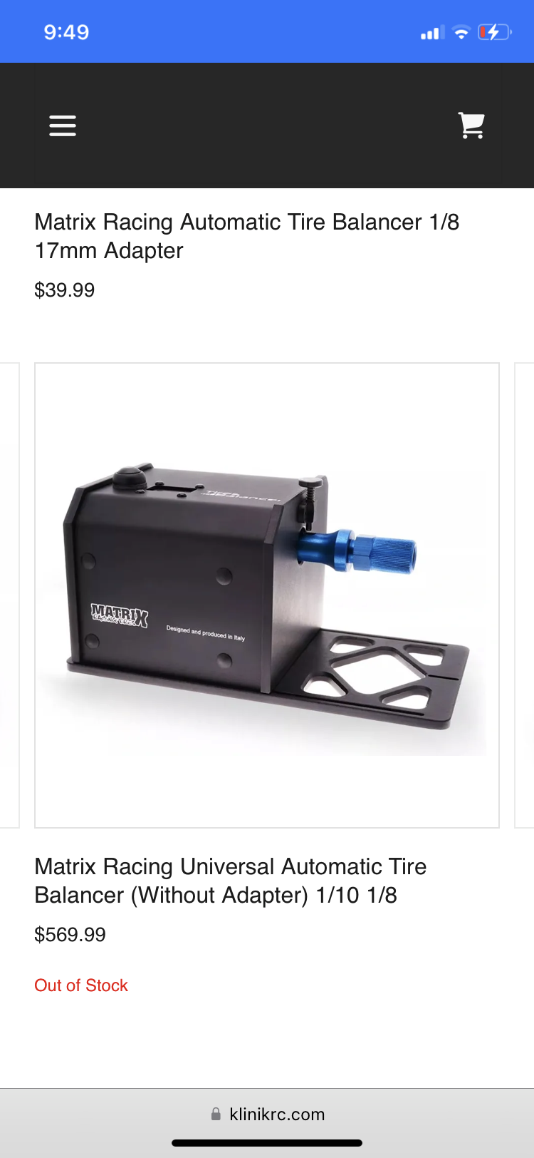 Brand new Matrix Tire Balancer - R/C Tech Forums