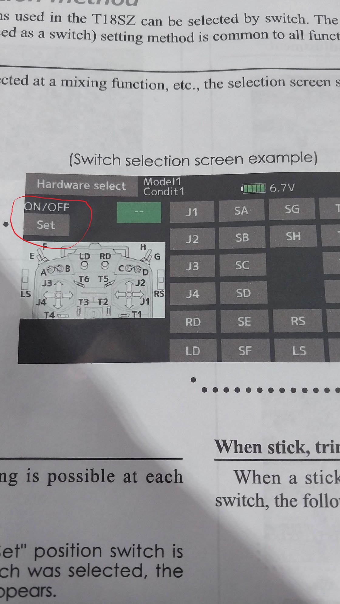 T18SZ Hardware Select Switch ON/OFF Button. - RCU Forums