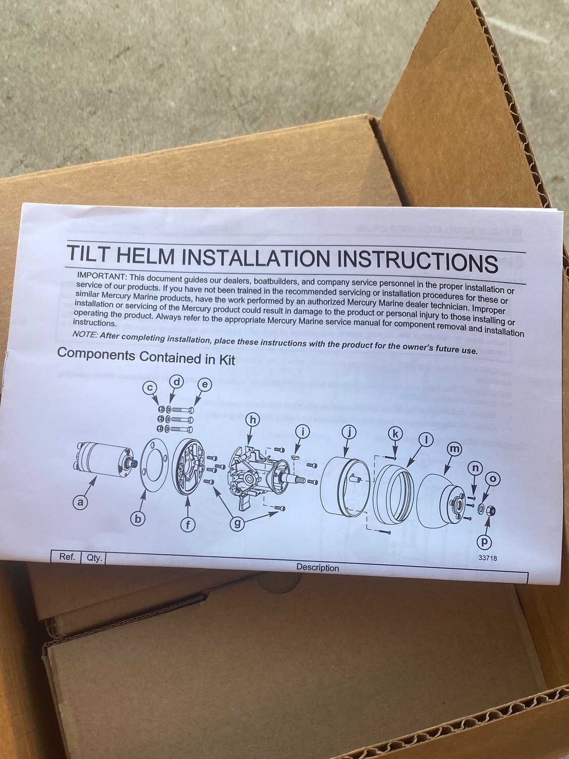 The Hull Truth - Boating and Fishing Forum - Mercury verado tilt helm kit