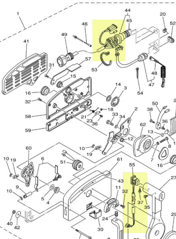 Yamaha 703 Controller Wiring Schematic YAMAHA 703 Boat & Outboard Side
